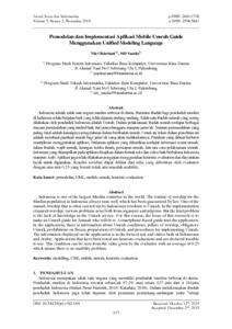 Pemodelan dan Implementasi Aplikasi Mobile Umrah Guide Menggunakan ...